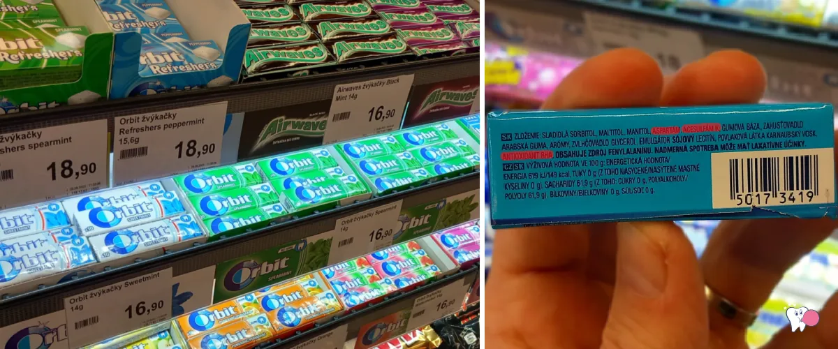 Composition of Commonly Available Chewing Gum | Healthy Chew